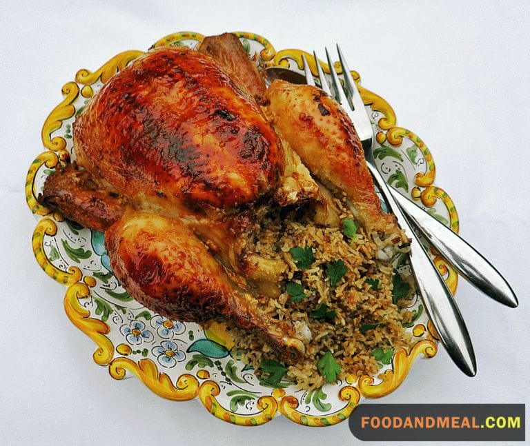 Roasted Chicken With Rice Stuffing: Ultimate Recipe Guide - Foodandmeal.com