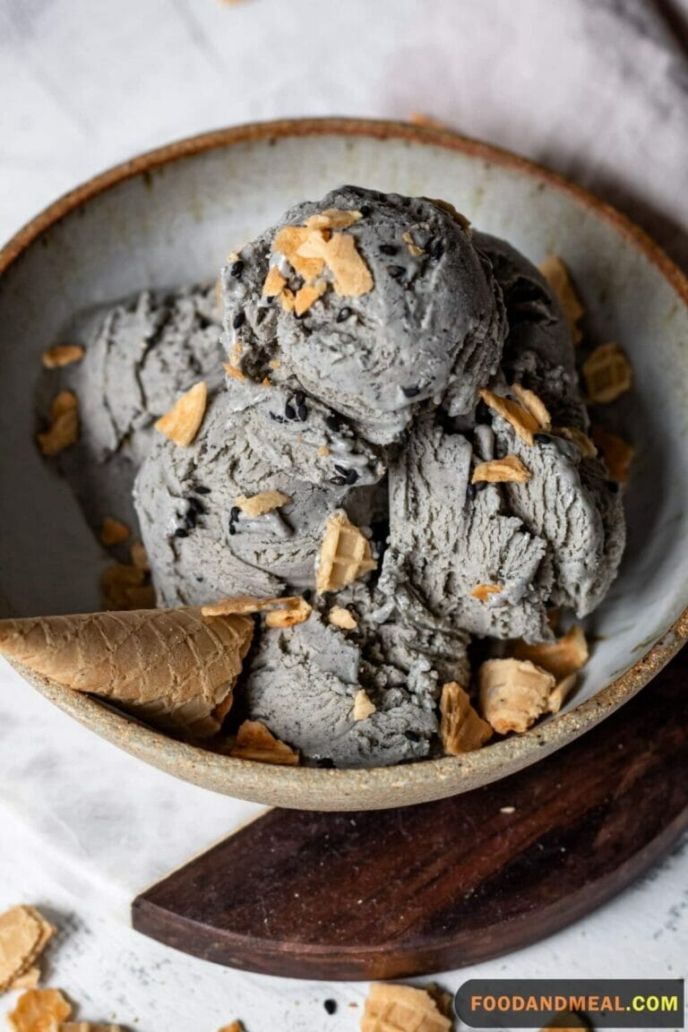 Best-ever Recipe To Make Japanese Kurogoma Ice Cream - Foodandmeal.com