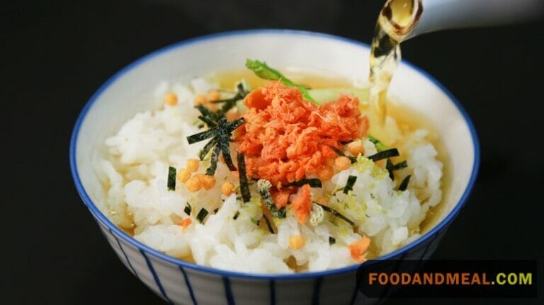 Easy-to-make Japanese Green Tea Over Rice - Ochazuke Recipe ...