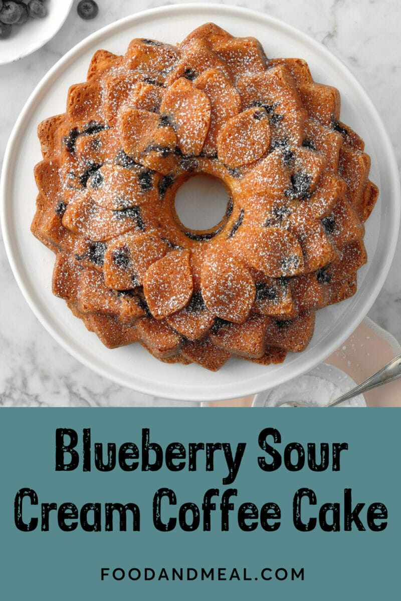 Blueberry Sour Cream Coffee Cake -Low-potassium Recipes - Foodandmeal.com