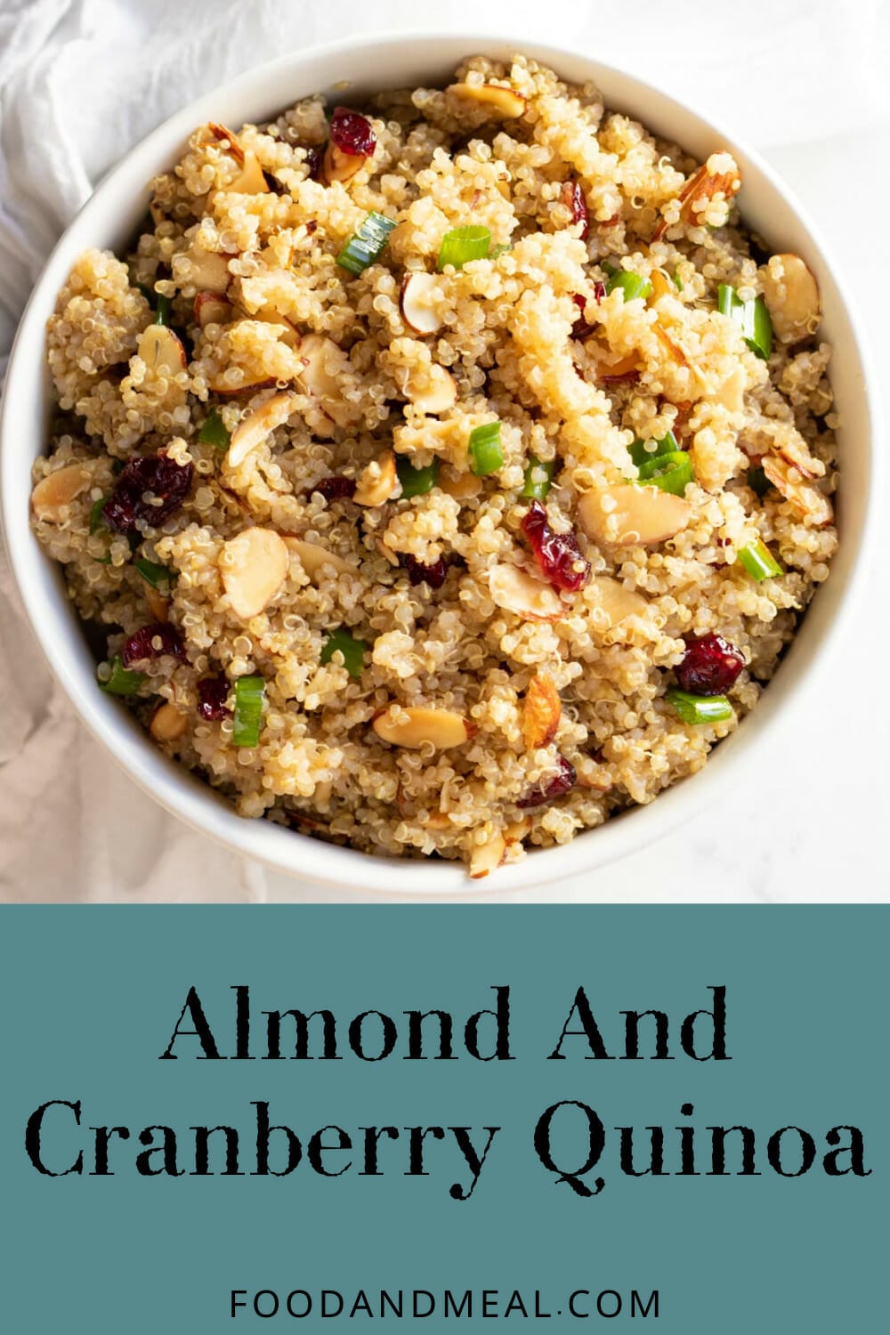 How To Make Almond And Cranberry Quinoa - 3 Easy Steps - Foodandmeal.com