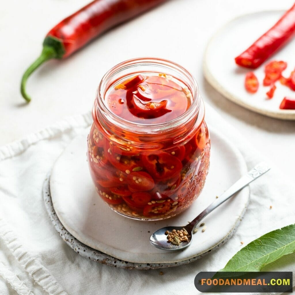Tangy Temptation: Easy Pickled Chiles Recipe - Foodandmeal.com