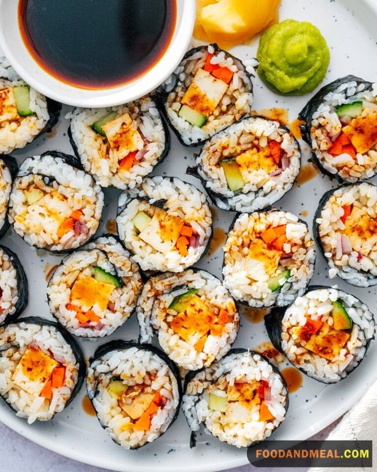How To Make Vegetable Maki Roll At Home - Foodandmeal.com